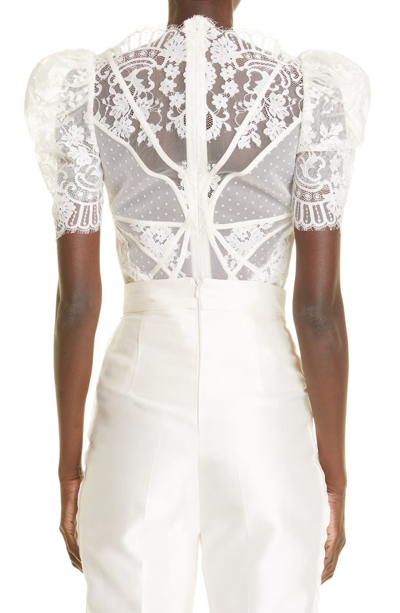 Zimmermann Zimmerman Dancer Lace Puff Sleeve Blouse | Nordstrom