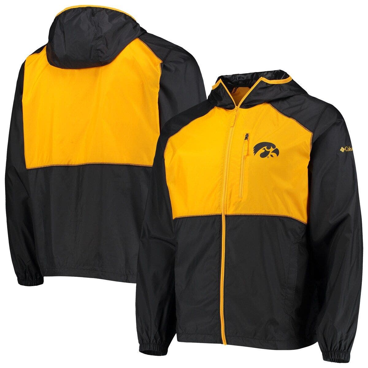 Columbia Men's Columbia Black/Gold Iowa Hawkeyes Flash Forward Hoodie ...