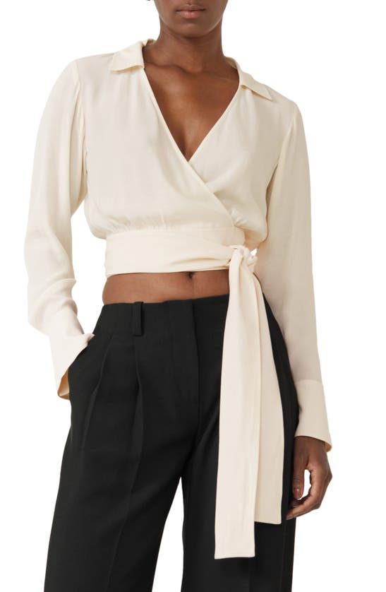 & Other Stories Collared Wrap Top In White | ModeSens