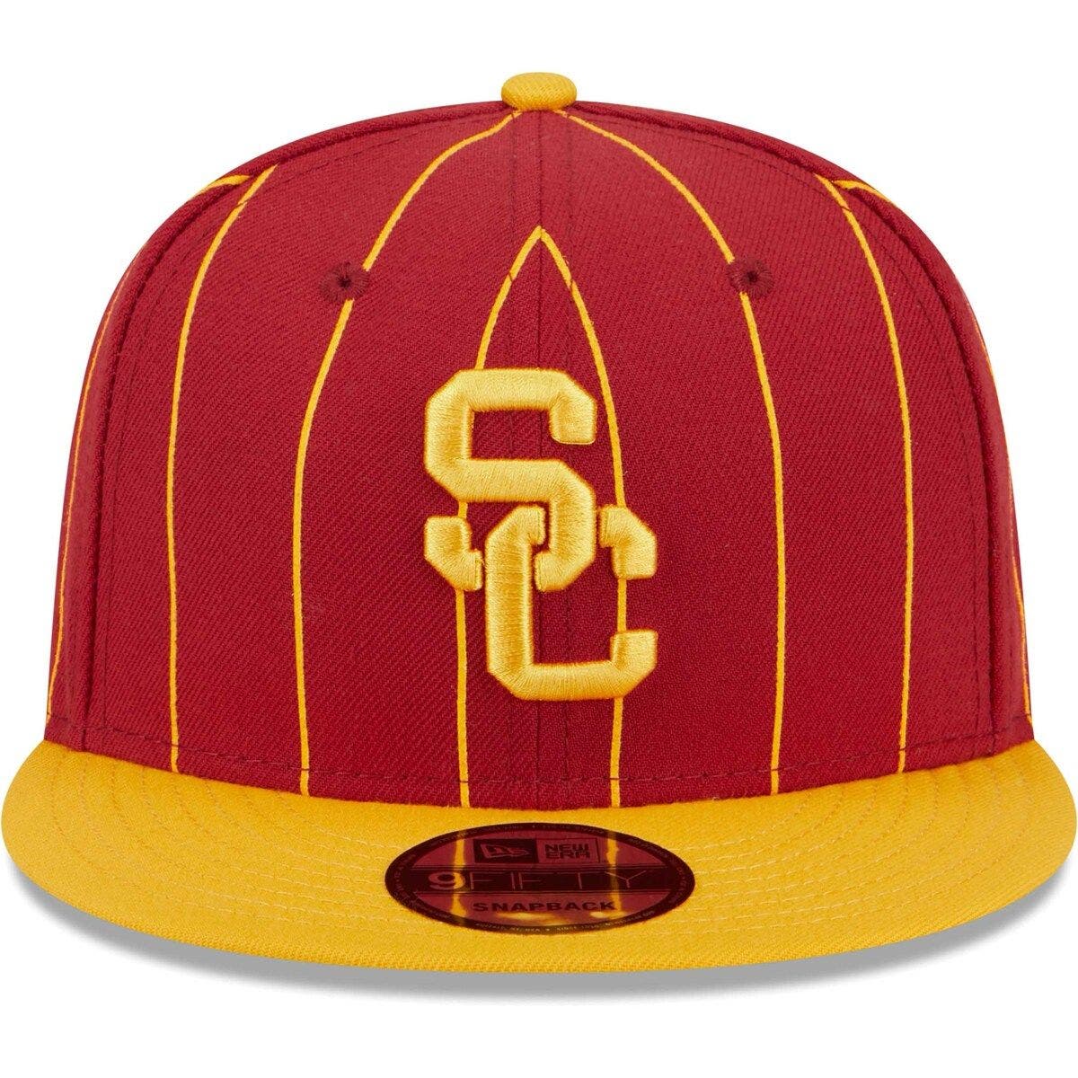 New Era Men's New Era Cardinal/Gold USC Trojans Vintage 9FIFTY Snapback ...