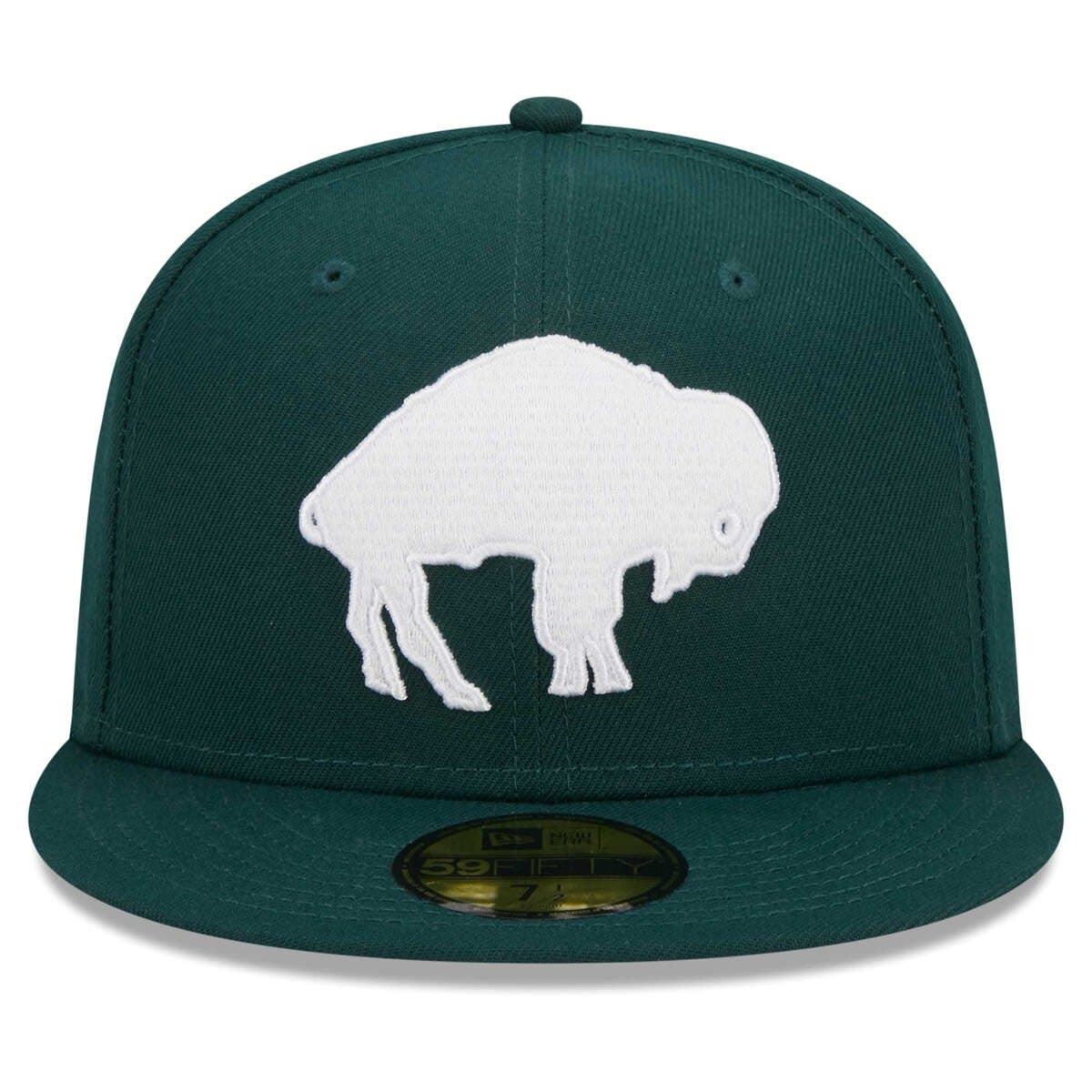 New Era Men's New Era Green Buffalo Bills Throwback Main 59FIFTY Fitted ...