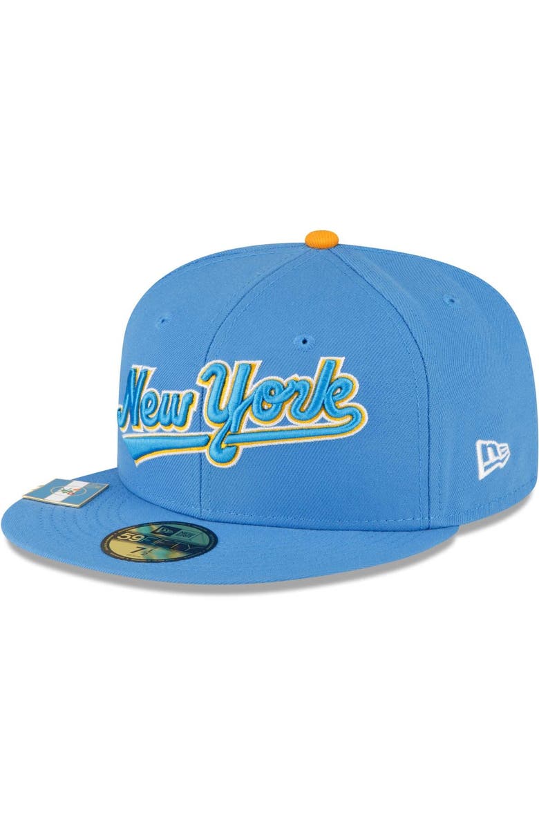 New Era Men's New Era Light Blue New York Mets City Flag 59FIFTY Fitted ...