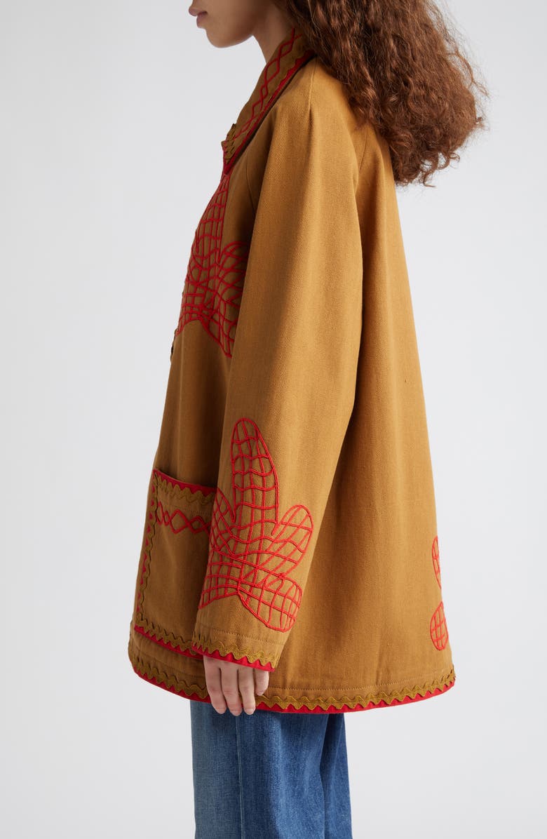 Bode Maple Embroidered Field Coat | Nordstrom