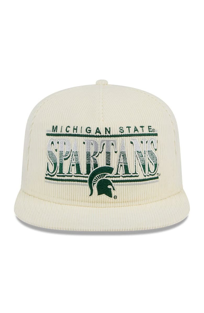 New Era Men's New Era White Michigan State Spartans Throwback Golfer ...