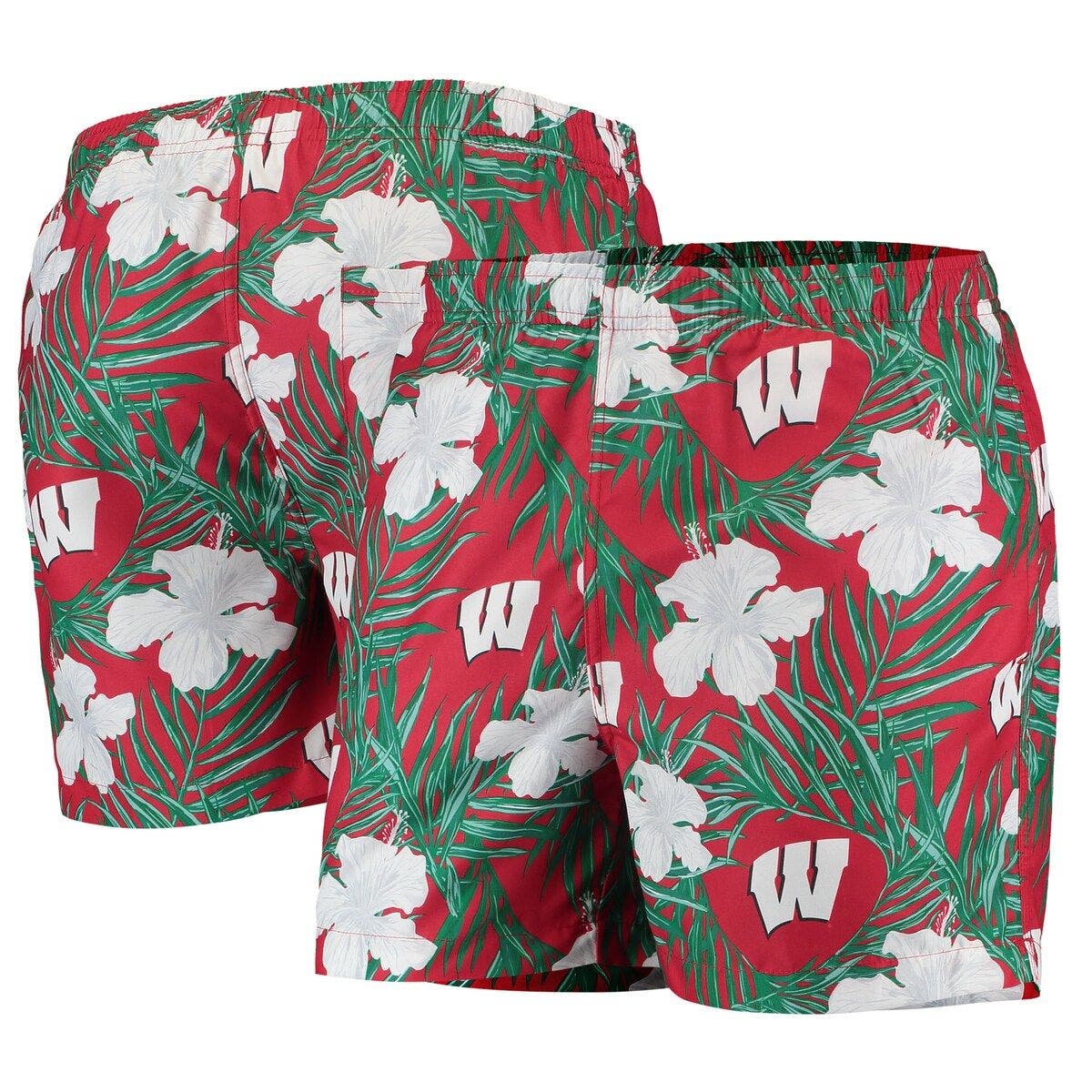 FOCO Men's Red Wisconsin Badgers Swimming Trunks | Nordstrom