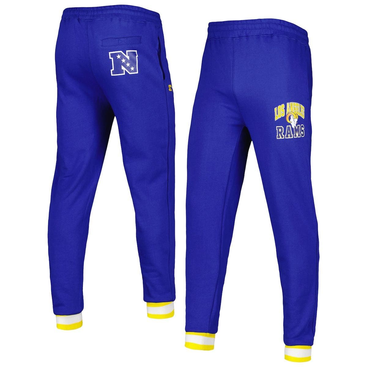 STARTER Men's Starter Royal Los Angeles Rams Blitz Fleece Jogger Pants ...