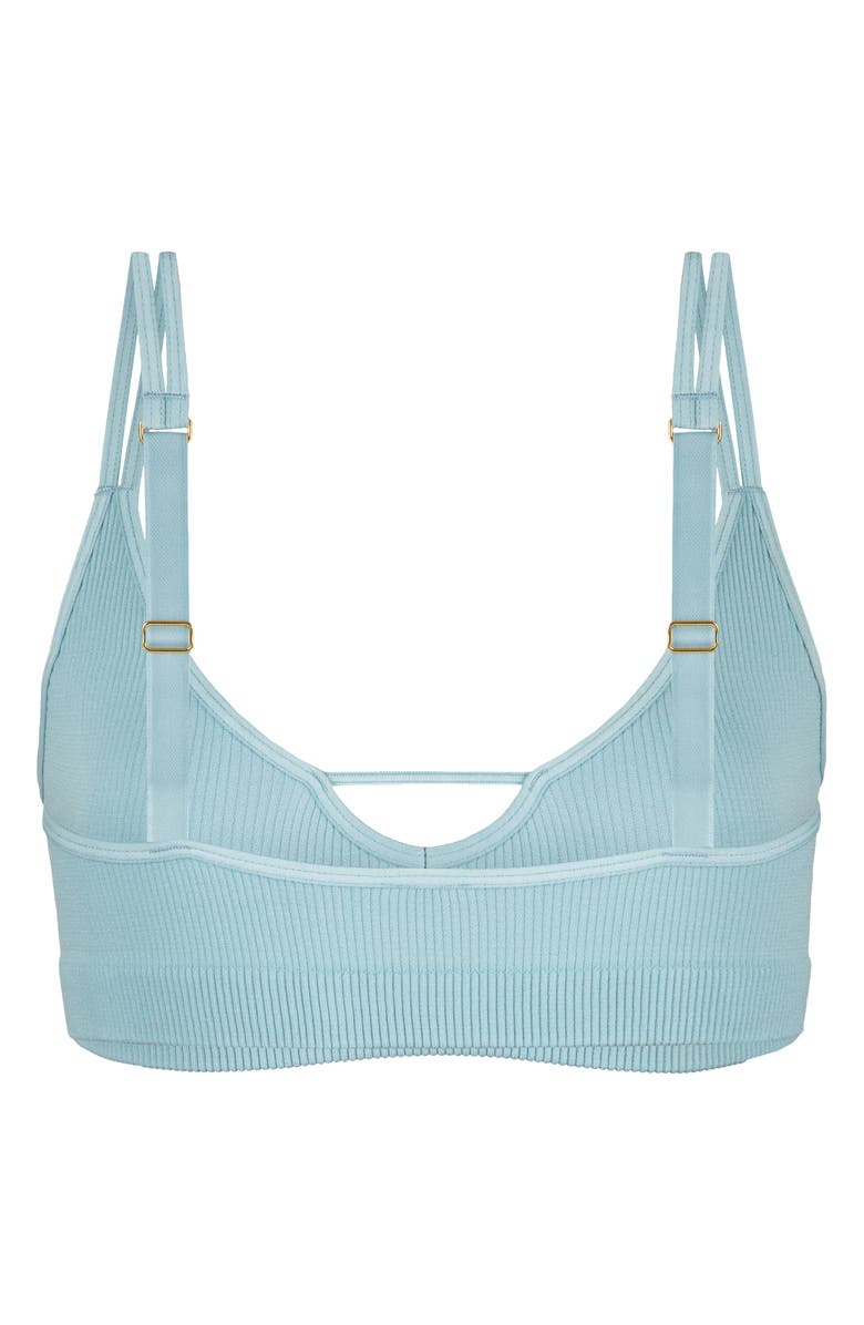 LIVELY Seamless Rib Adjustable V-Neck Bralette | Nordstrom
