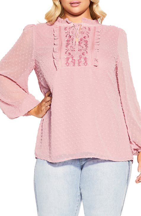 Pink Plus-Size Blouses | Nordstrom