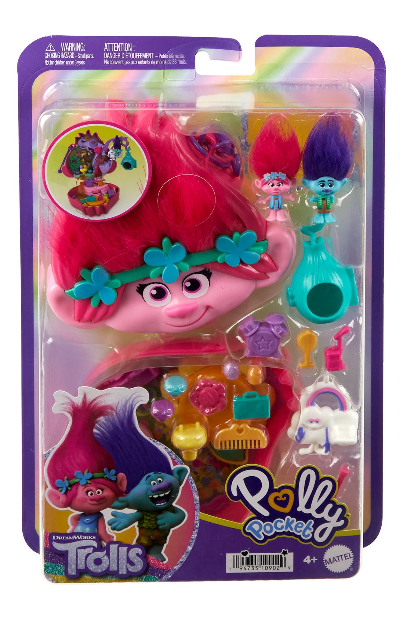 Mattel Trolls x Polly Pocket Compact Playset | Nordstromrack