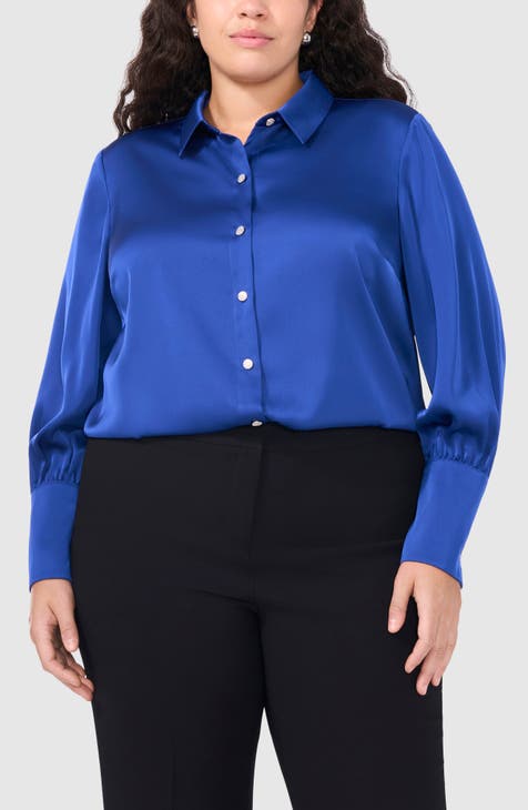 Blue Plus-Size Tops for Women | Nordstrom