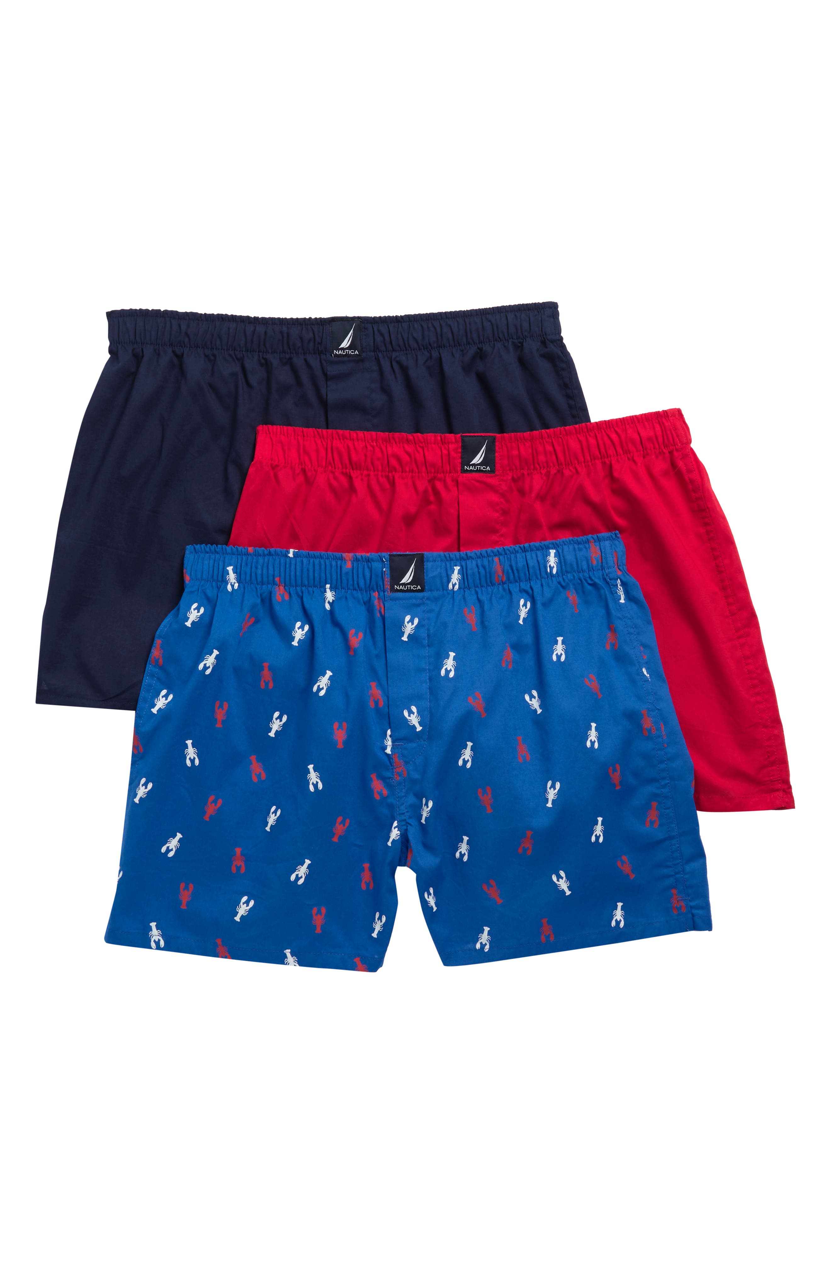 Nautica Pack of 3 - Woven Cotton Boxers | Nordstromrack