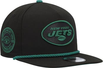 New Era Men's New Era Black New York Jets Captain 9FIFTY Snapback Hat ...