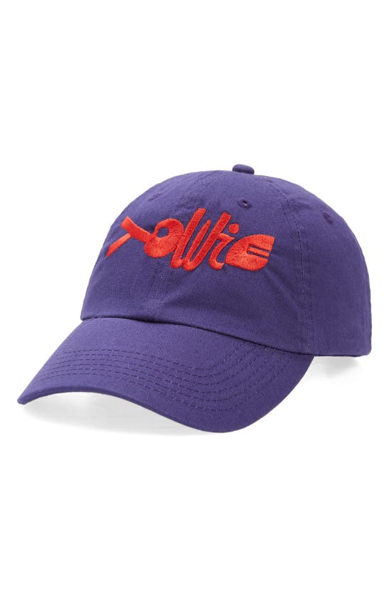 Yowie Logo Embroidered Dad Baseball Cap In Purple/ Red | ModeSens