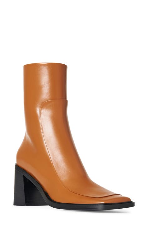Brown Designer Booties for Women | Nordstrom
