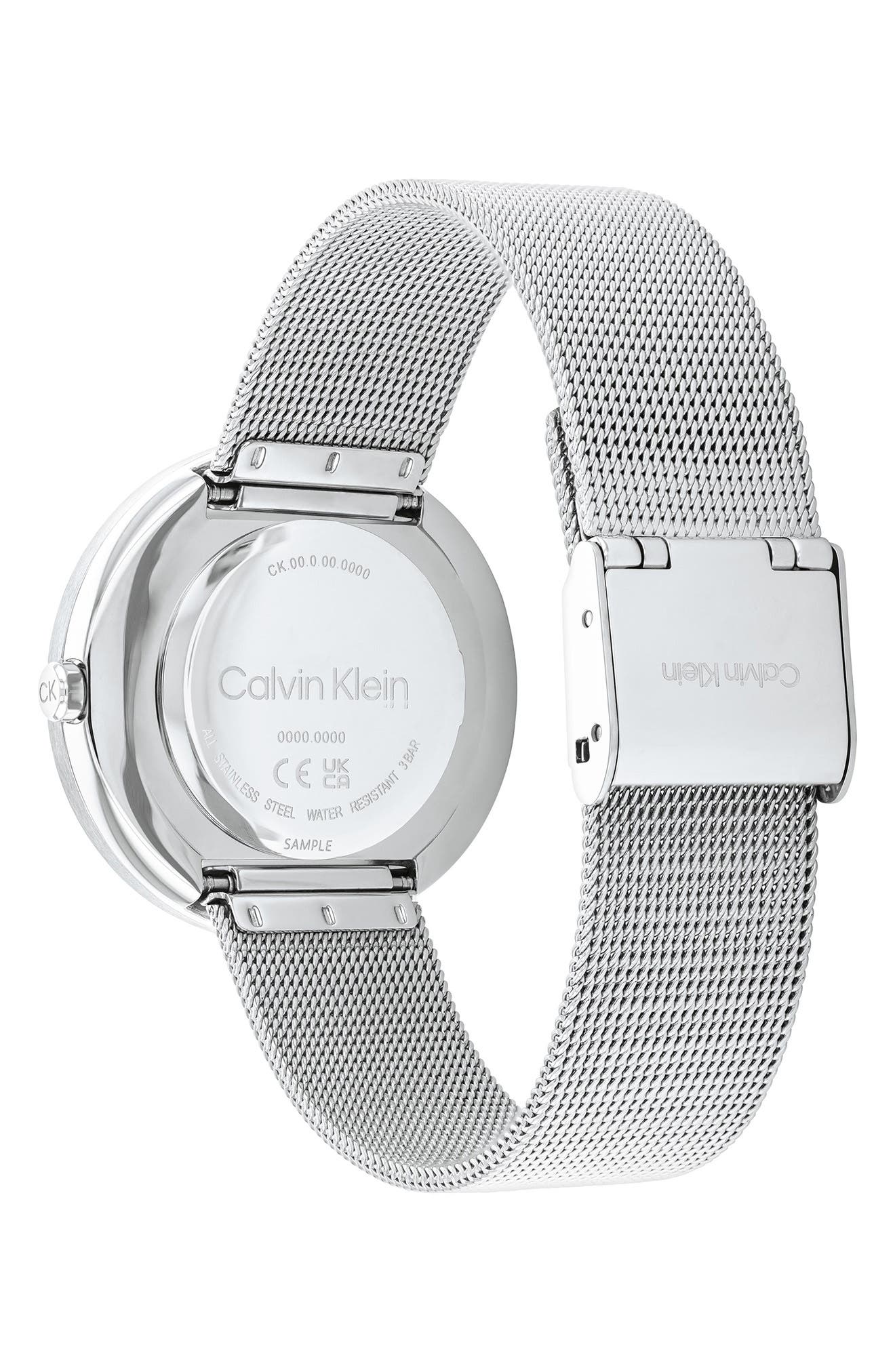 Calvin Klein Mesh Strap Watch, 34mm | Nordstrom