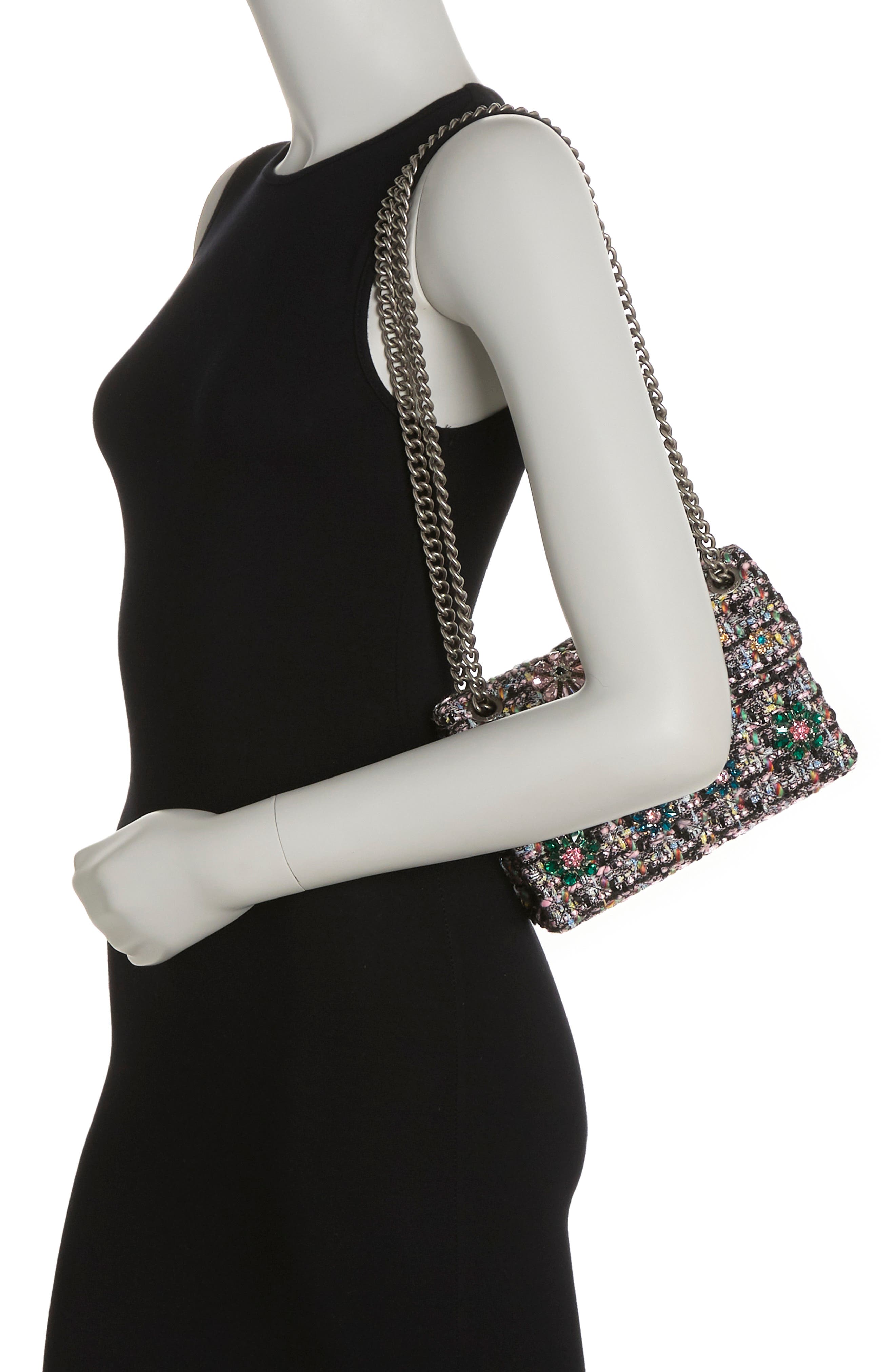 Kurt Geiger London Mini Brixton Lock Tweed Shoulder Bag | Nordstromrack