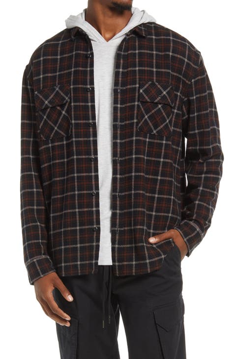 Men's Black Flannel Shirts | Nordstrom