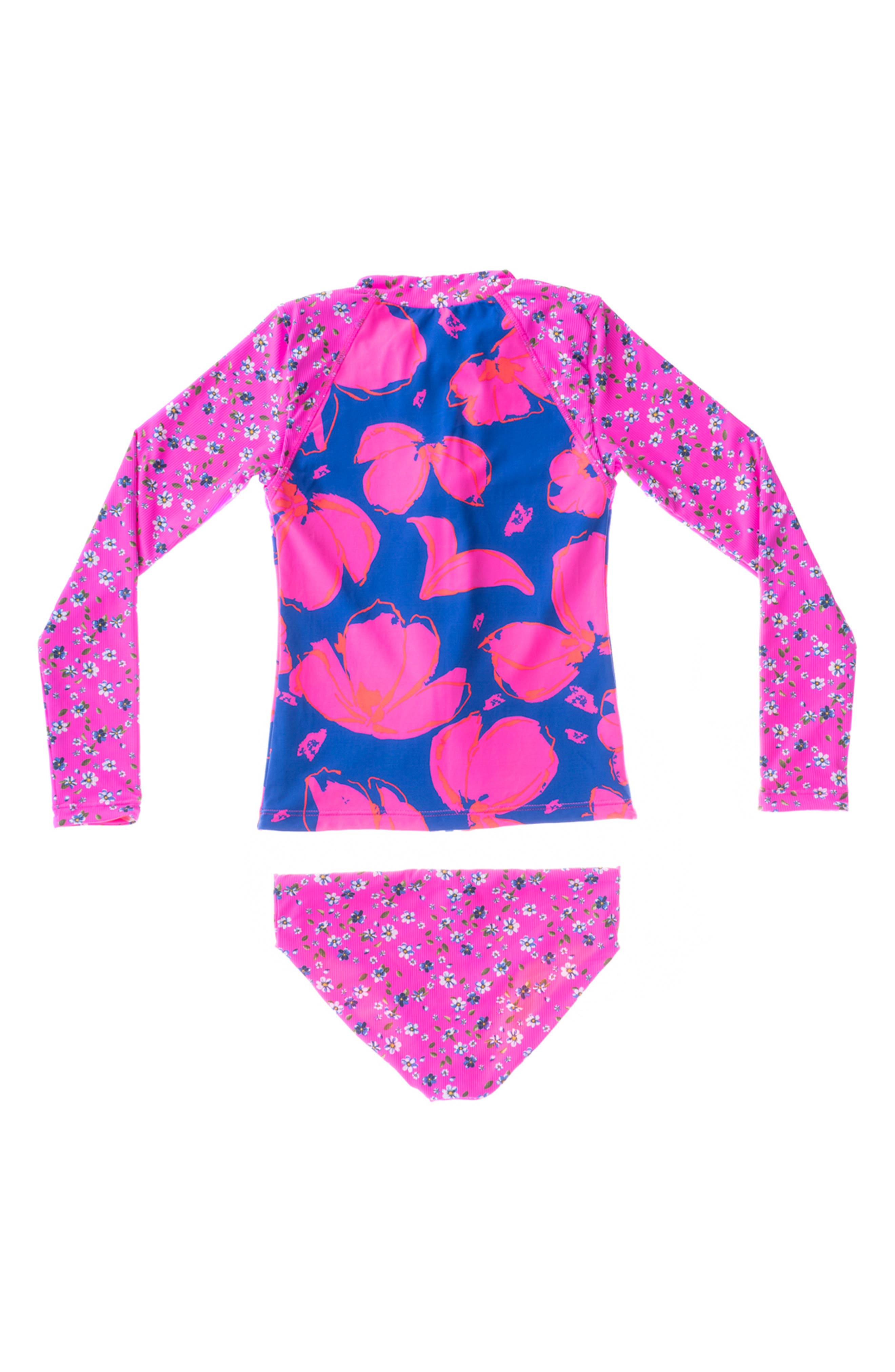 Maaji Kids' Happy Flower Cherish Reversible Rashguard Two-Piece ...