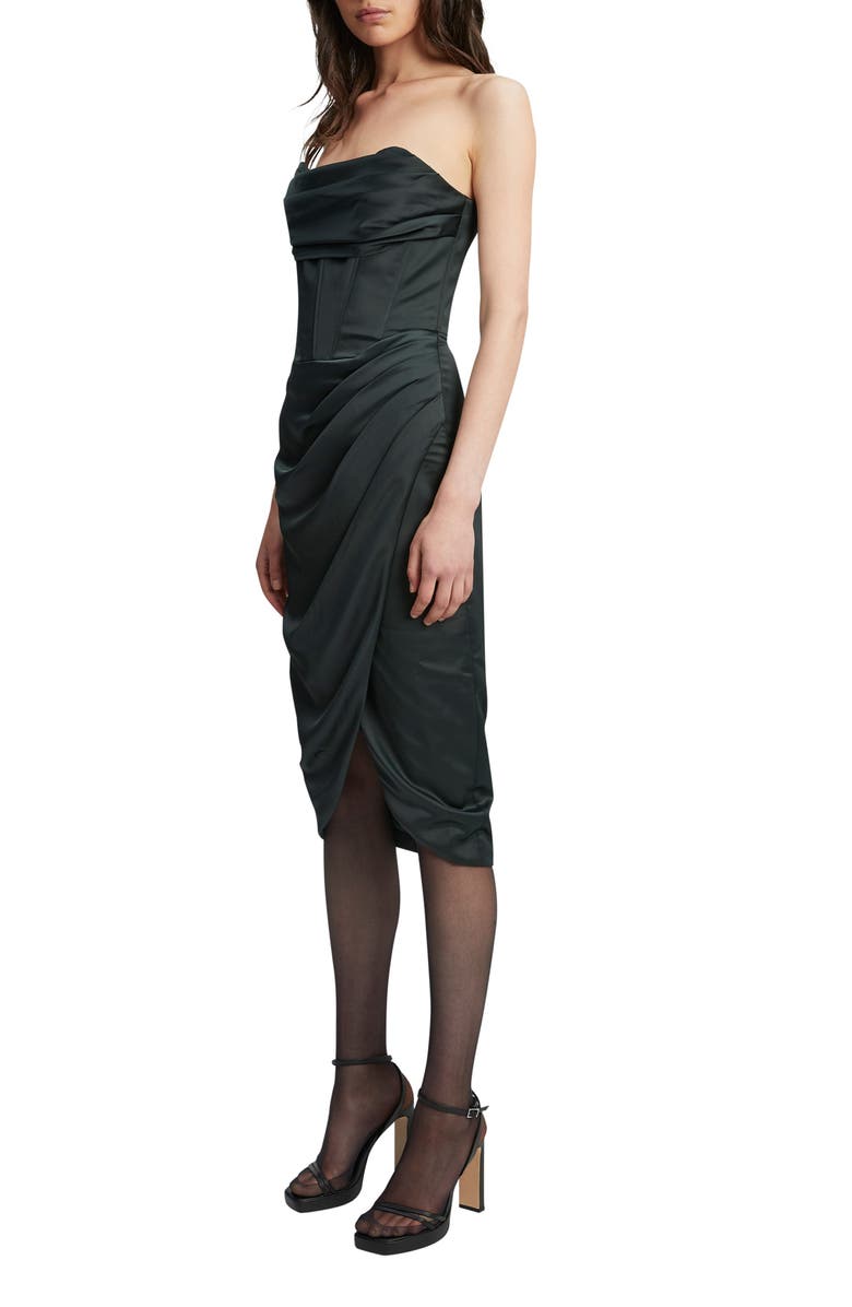 Bardot Jamila Strapless Satin Corset Dress Nordstrom