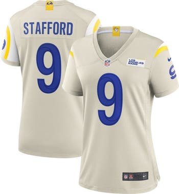 Nike Womens Nike Matthew Stafford Bone Los Angeles Rams Game Jersey