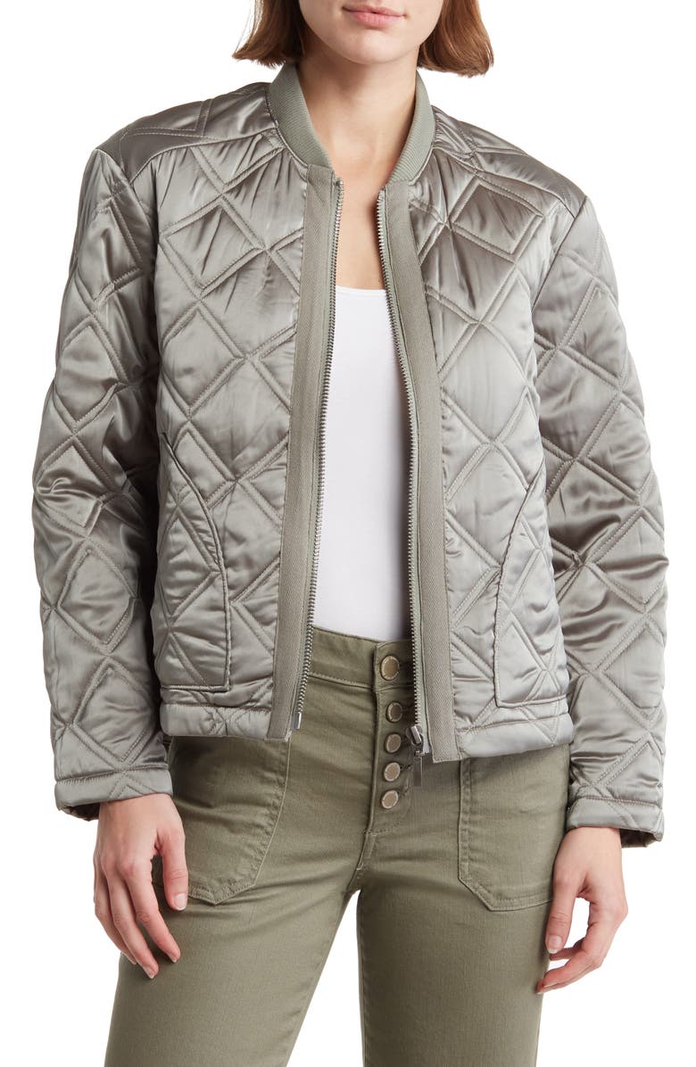 Democracy Drop Shoulder Diamond Quilted Bomber Jacket | Nordstromrack