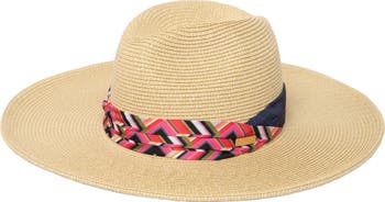 Trina Turk Azura Straw Fedora Hat | Nordstromrack