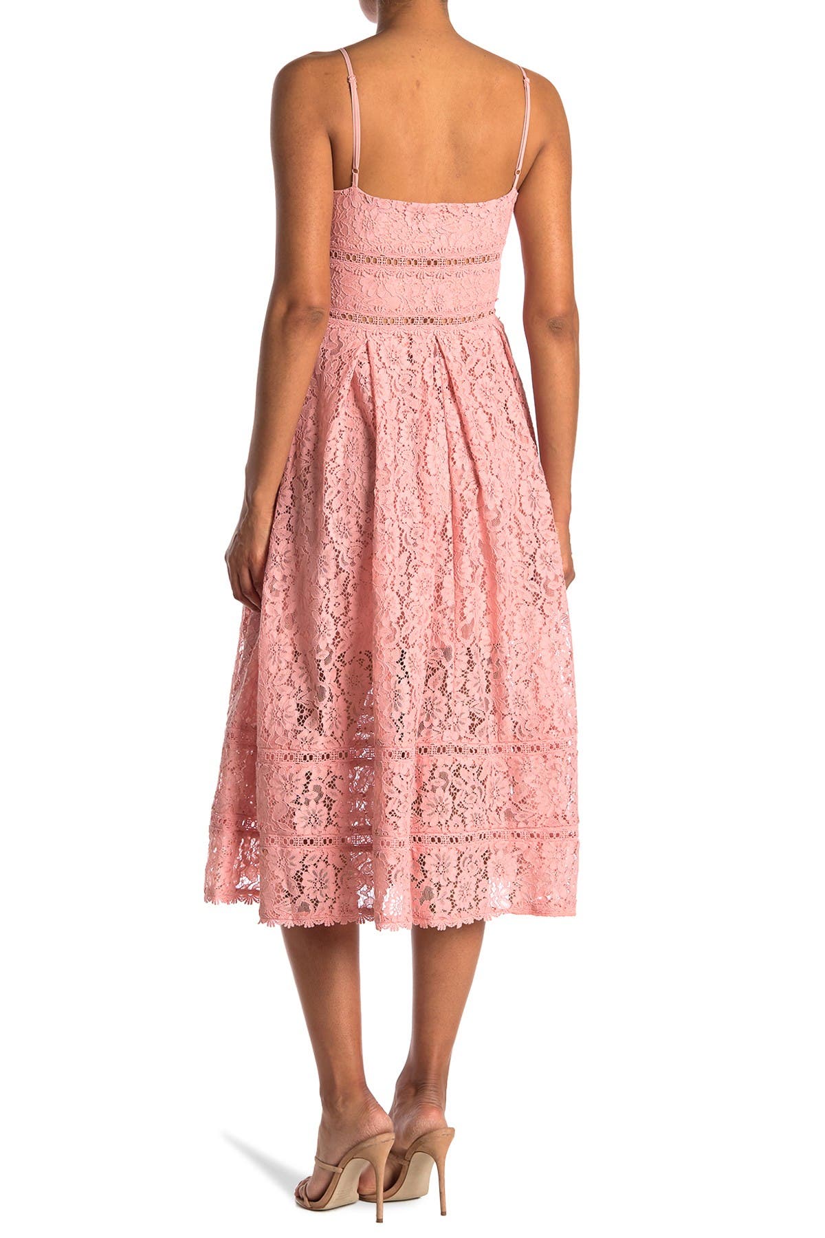 Nsr Sleeveless Lace Midi Dress Nordstrom Rack