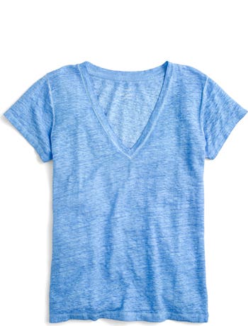 J.CREW FACTORY J.Crew Linen Tee | Nordstrom