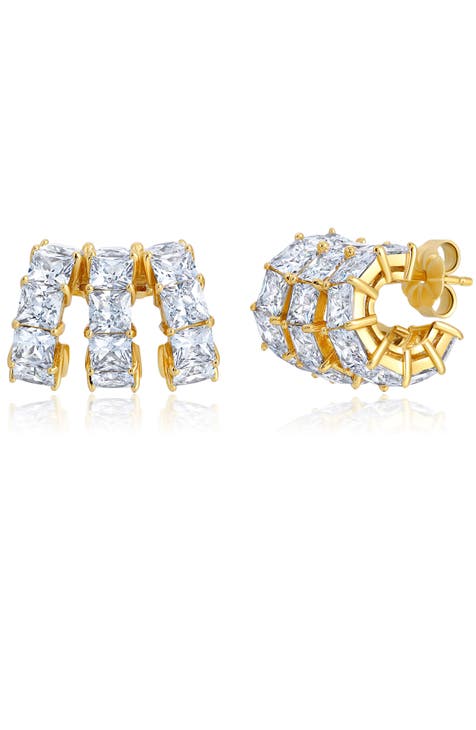 Cubic Zirconia Hoop Earrings | Nordstrom