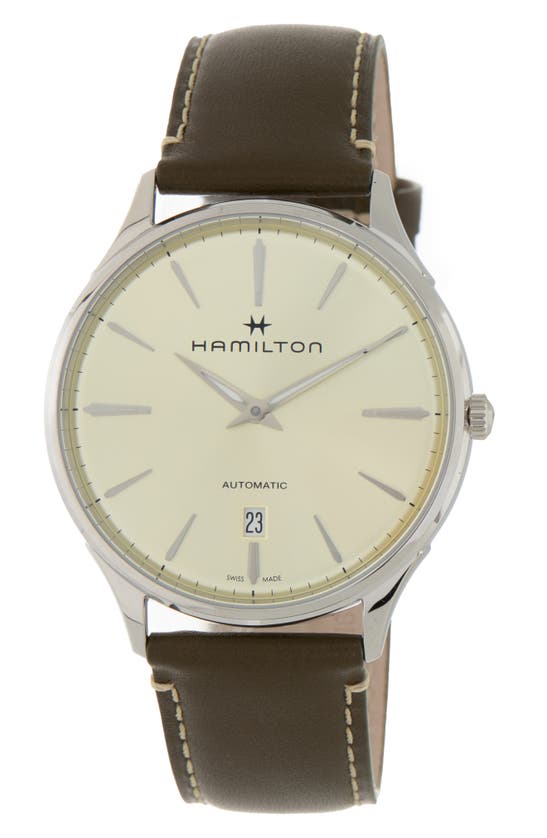 Hamilton Jazzmaster Thinline Automatic Watch, 40mm In Cognac | ModeSens