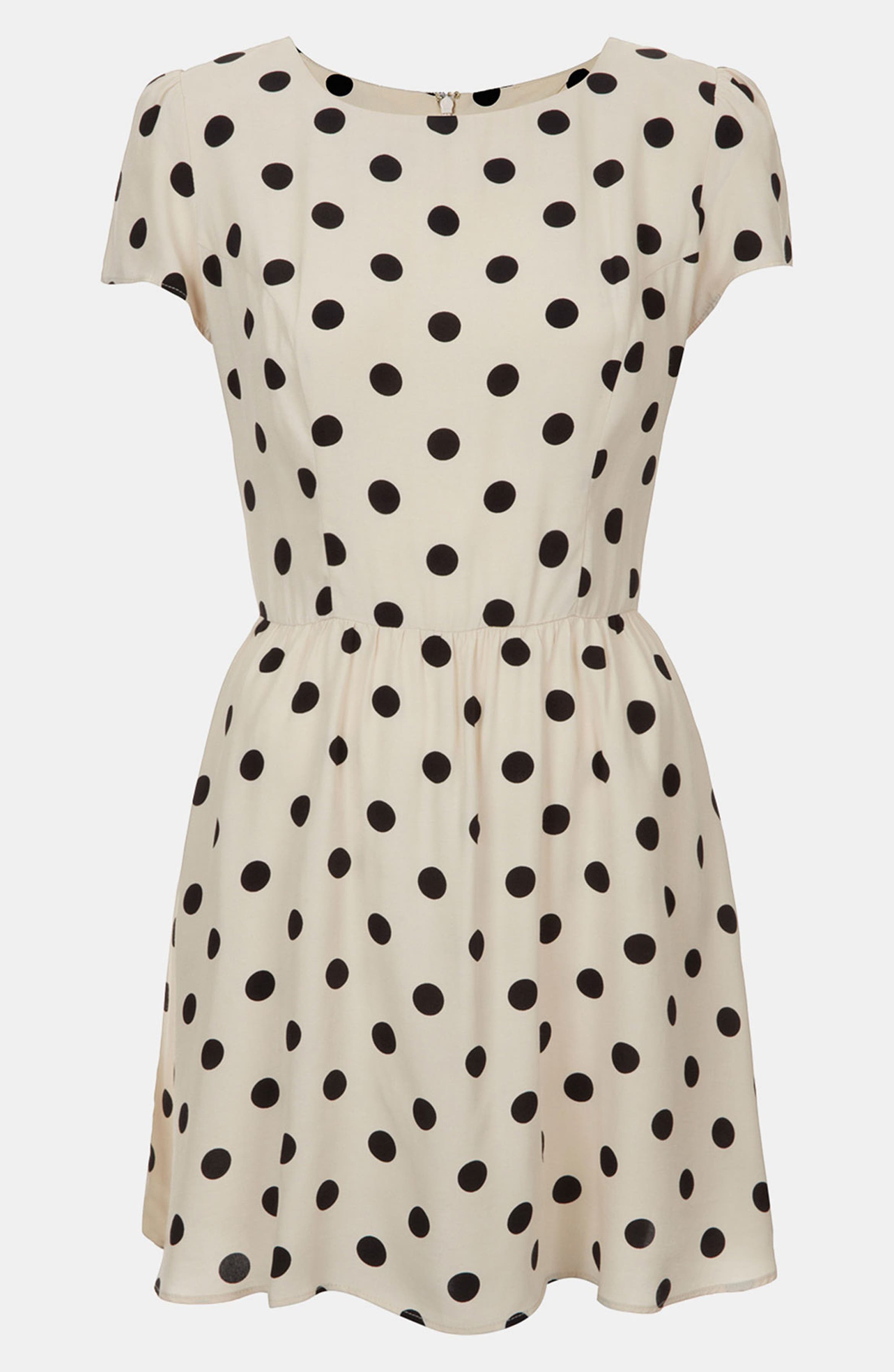Topshop Polka Dot Skater Dress Nordstrom