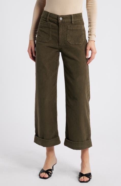 Women's Green Wide-Leg Pants | Nordstrom