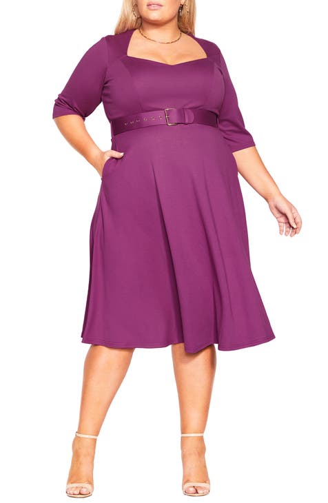 Fit & Flare Plus Size Dresses for Women | Nordstrom