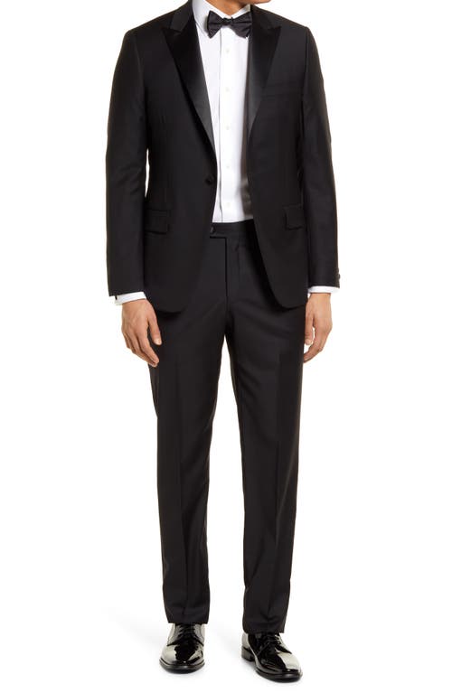 Hickey Freeman Classic Fit Solid Wool Tuxedo in Black | Smart Closet