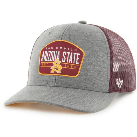 Men's '47 Charcoal Arizona State Sun Devils Slate Trucker Snapback Hat