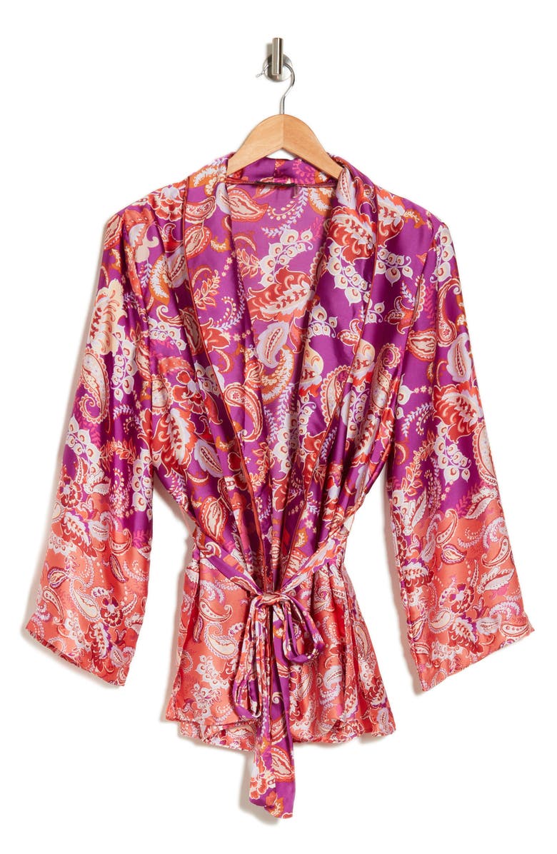 Vici Collection Merryn Satin Cover Up Wrap Nordstromrack