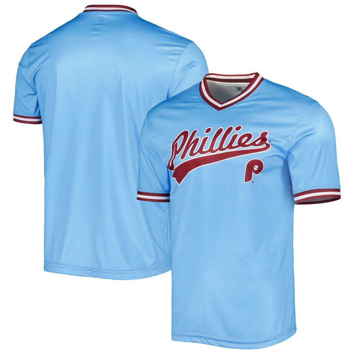 STITCHES Men's Stitches Light Blue Philadelphia Phillies Cooperstown ...