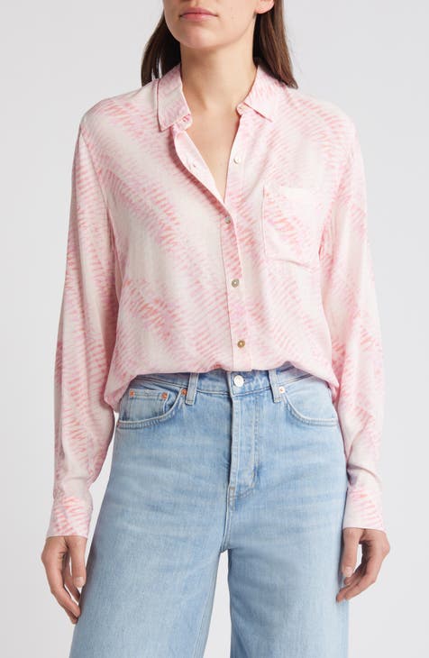 Women's Pink Button Up Tops | Nordstrom