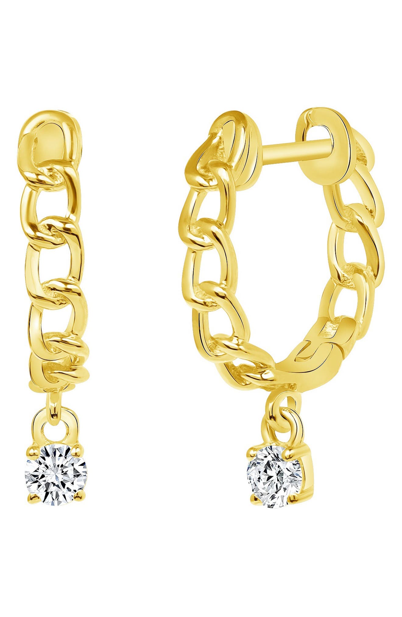 RON HAMI 14K Gold & Diamond Hoop Earrings - 0.12 ctw | Nordstromrack