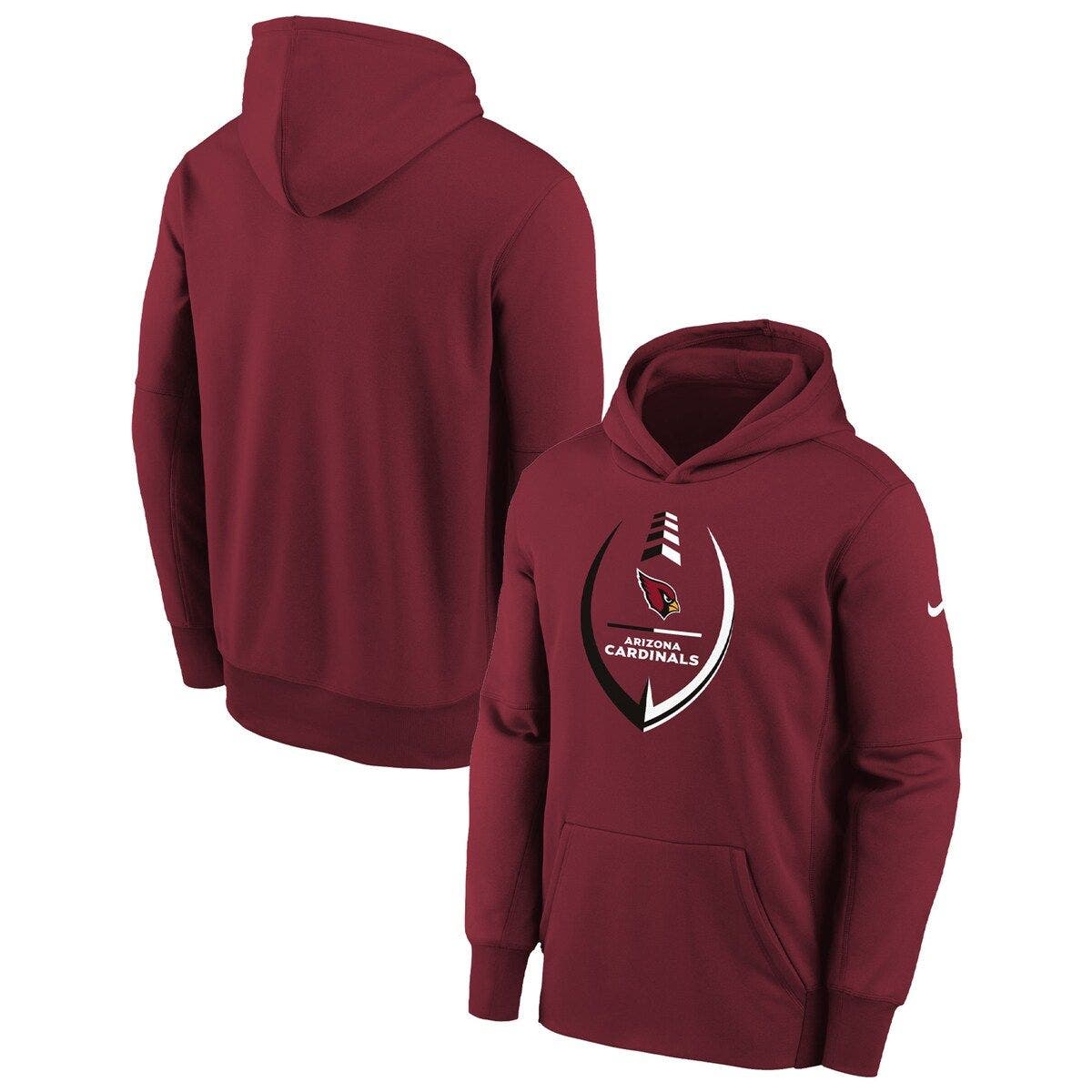 Nike Youth Nike Cardinal Arizona Cardinals Icon Performance Pullover ...