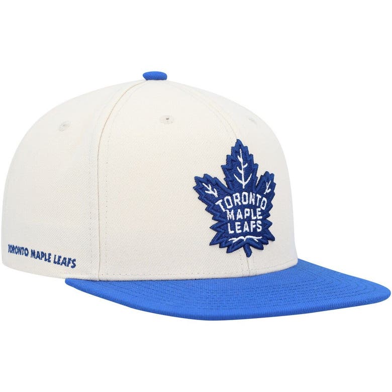 Mitchell & Ness Cream/blue Toronto Maple Leafs Vintage Snapback Hat ...