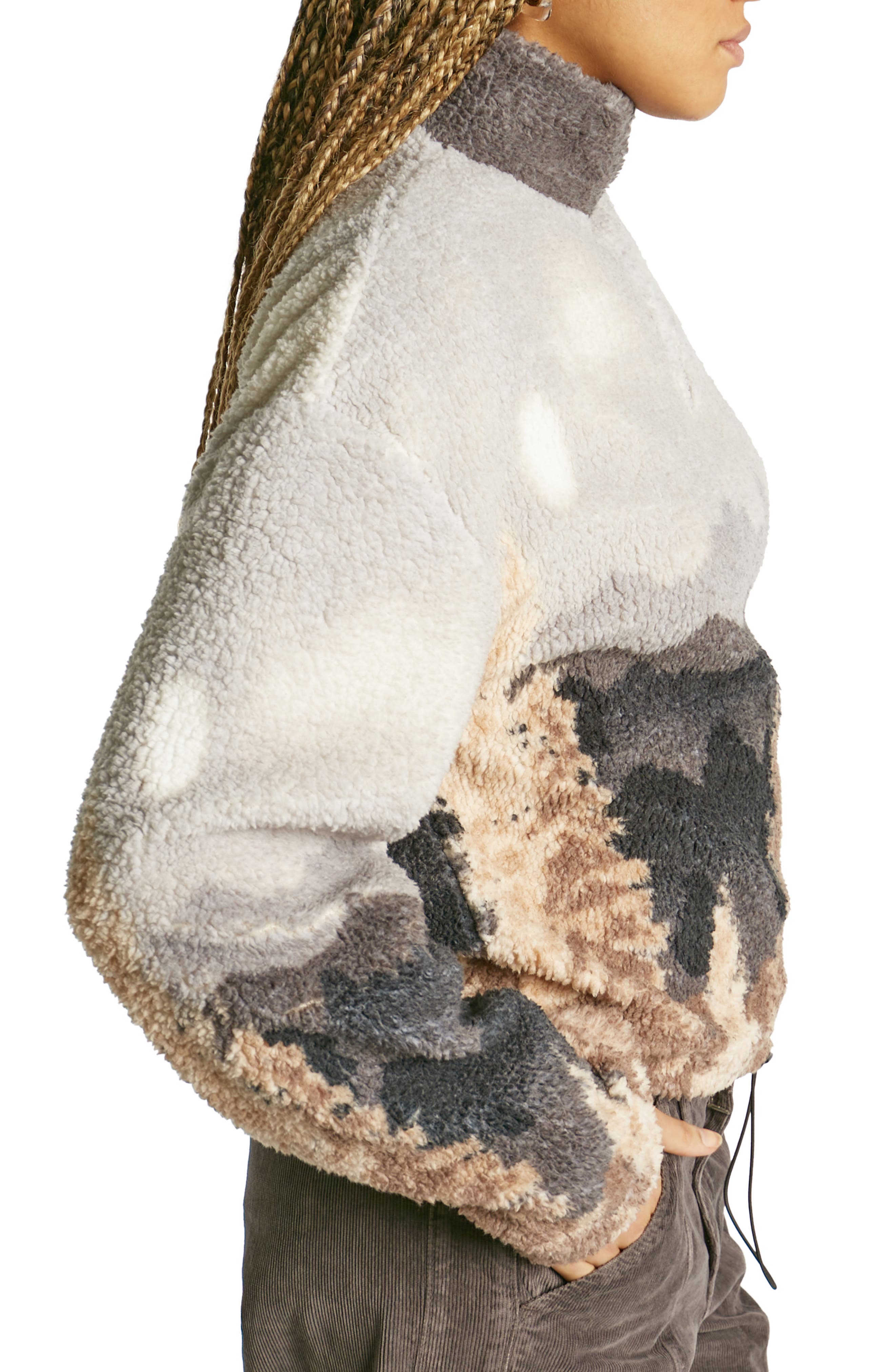 BDG Urban Outfitters Landscape Half-Zip Fleece Jacket | Nordstrom