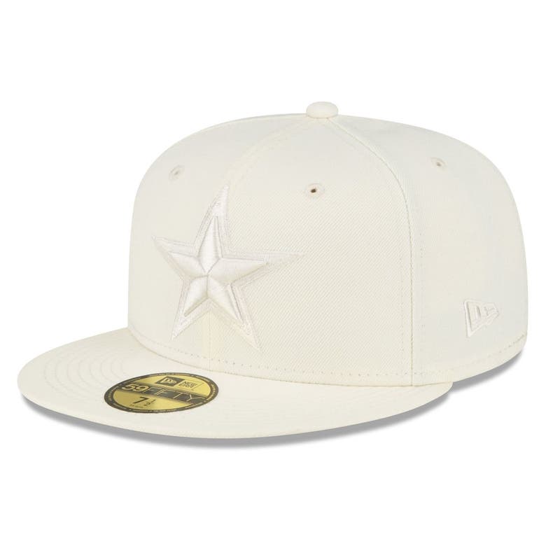 New Era Cream Dallas Cowboys Color Pack Brights 59fifty Fitted Hat ...
