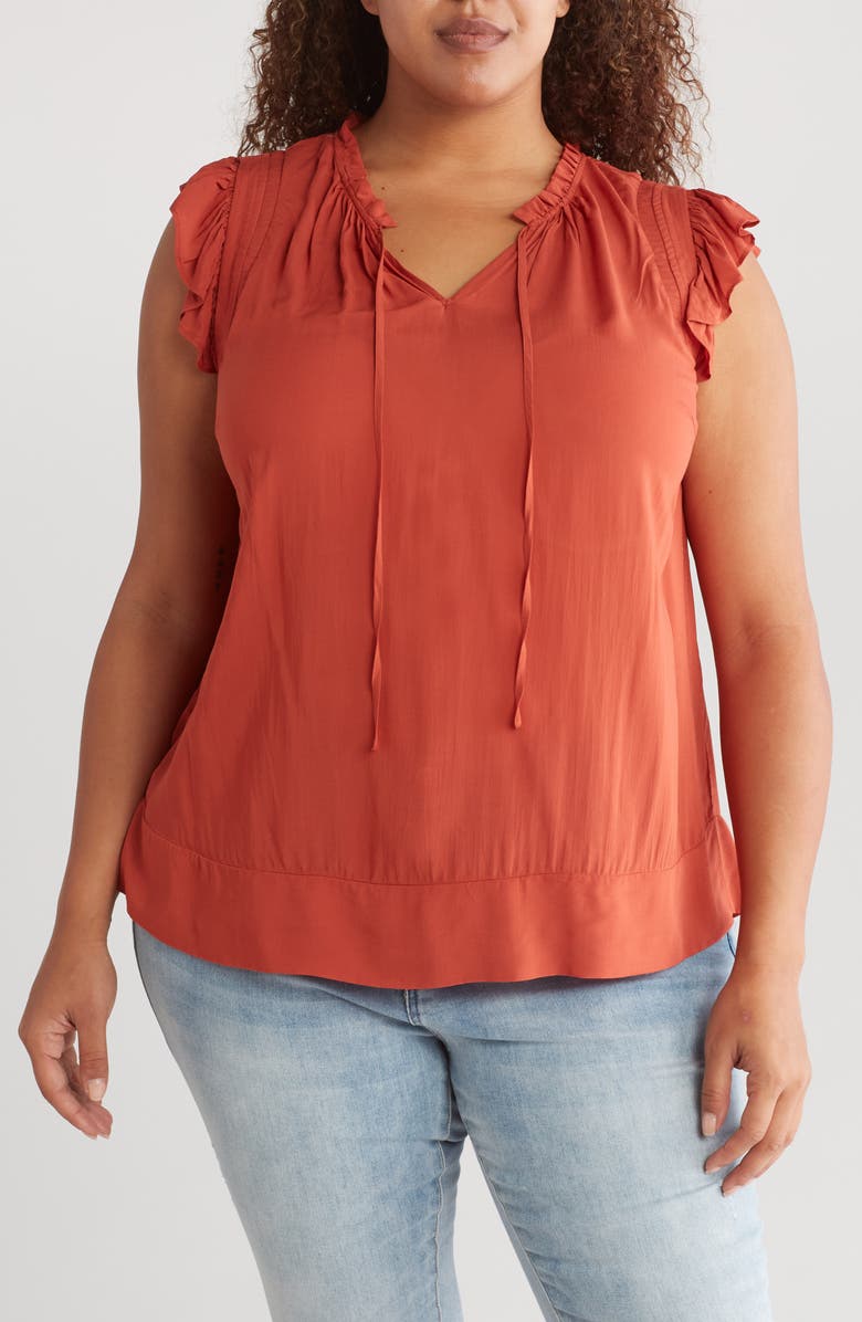 DR2 by Daniel Rainn Ruffle Cap Sleeve Top | Nordstromrack