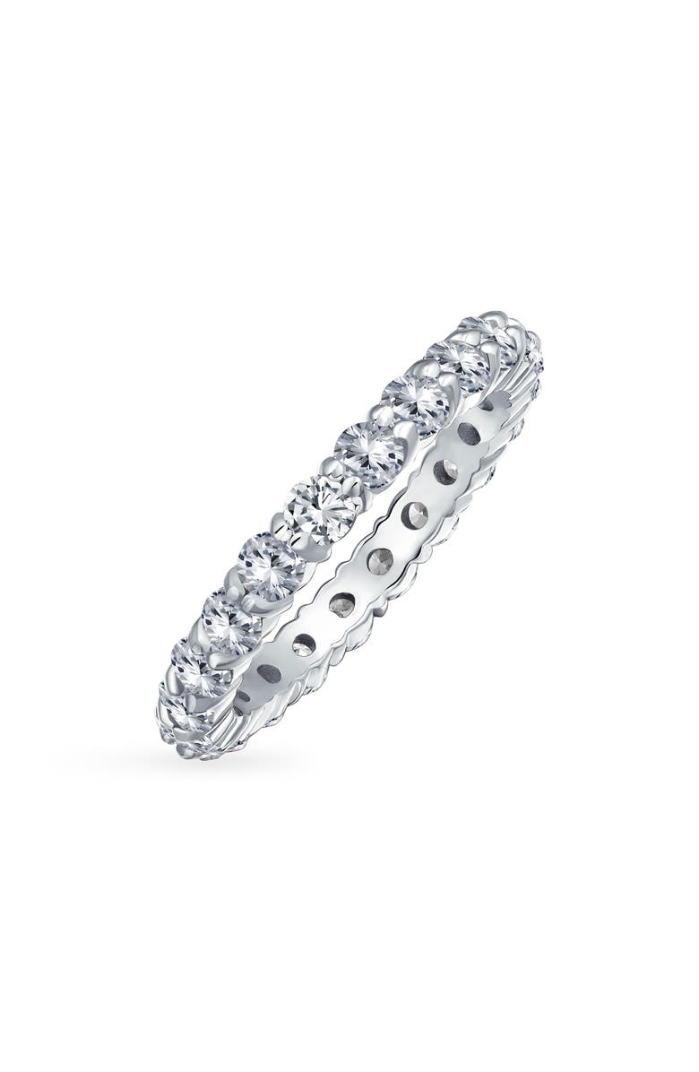BLING JEWELRY Cubic Zirconia Stackable Eternity Ring | Nordstromrack