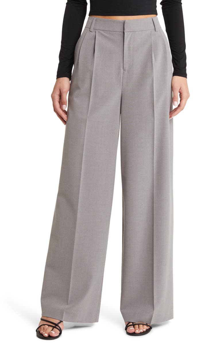 Open Edit Relaxed Waist Wide Leg Trousers | Nordstrom