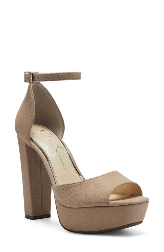 Jessica Simpson Palyn Platform Pump In Chaya Beige Supreme Microsuede ...