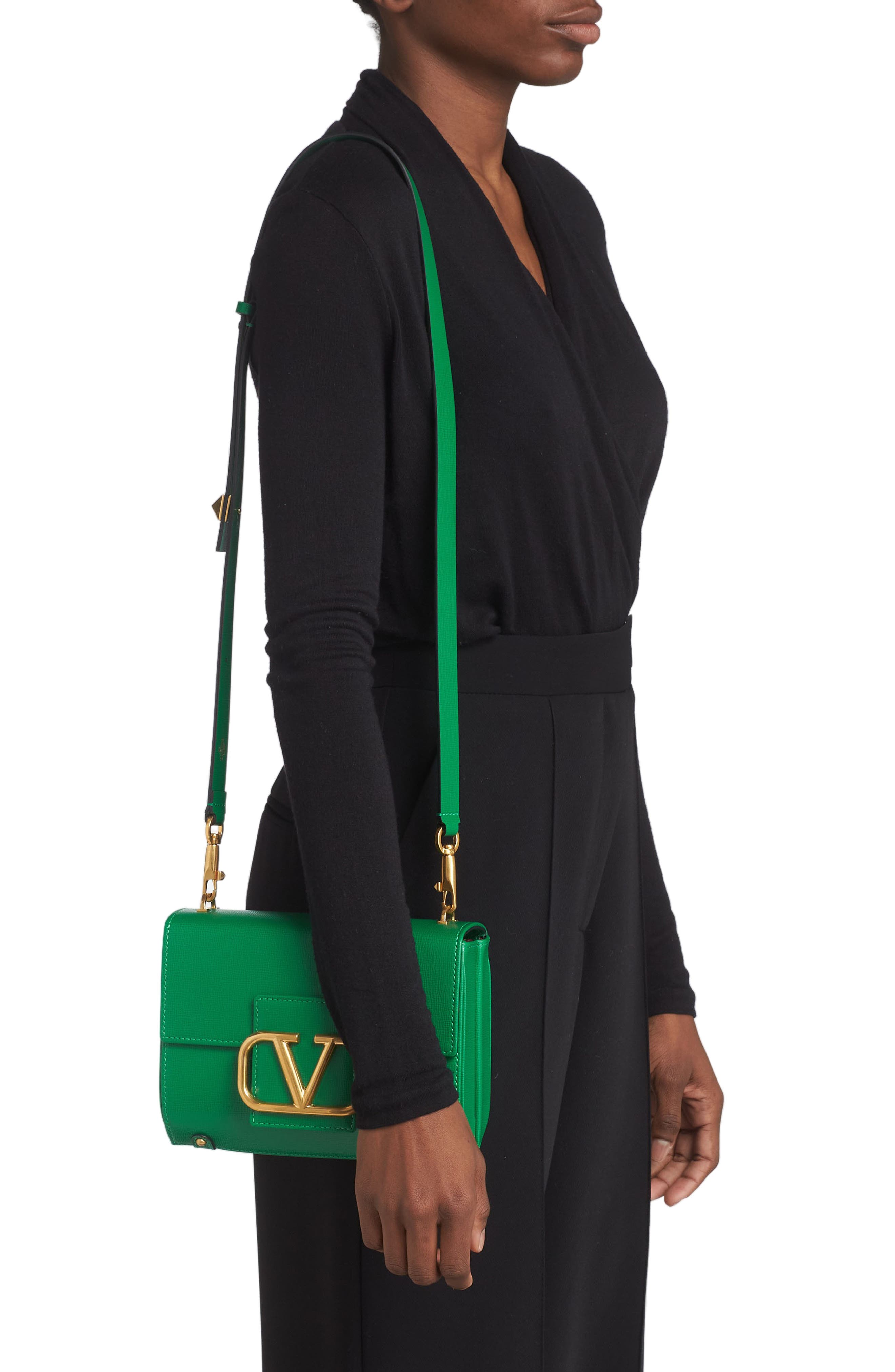 Valentino Garavani Stud Sign VLOGO Leather Shoulder Bag | Nordstrom