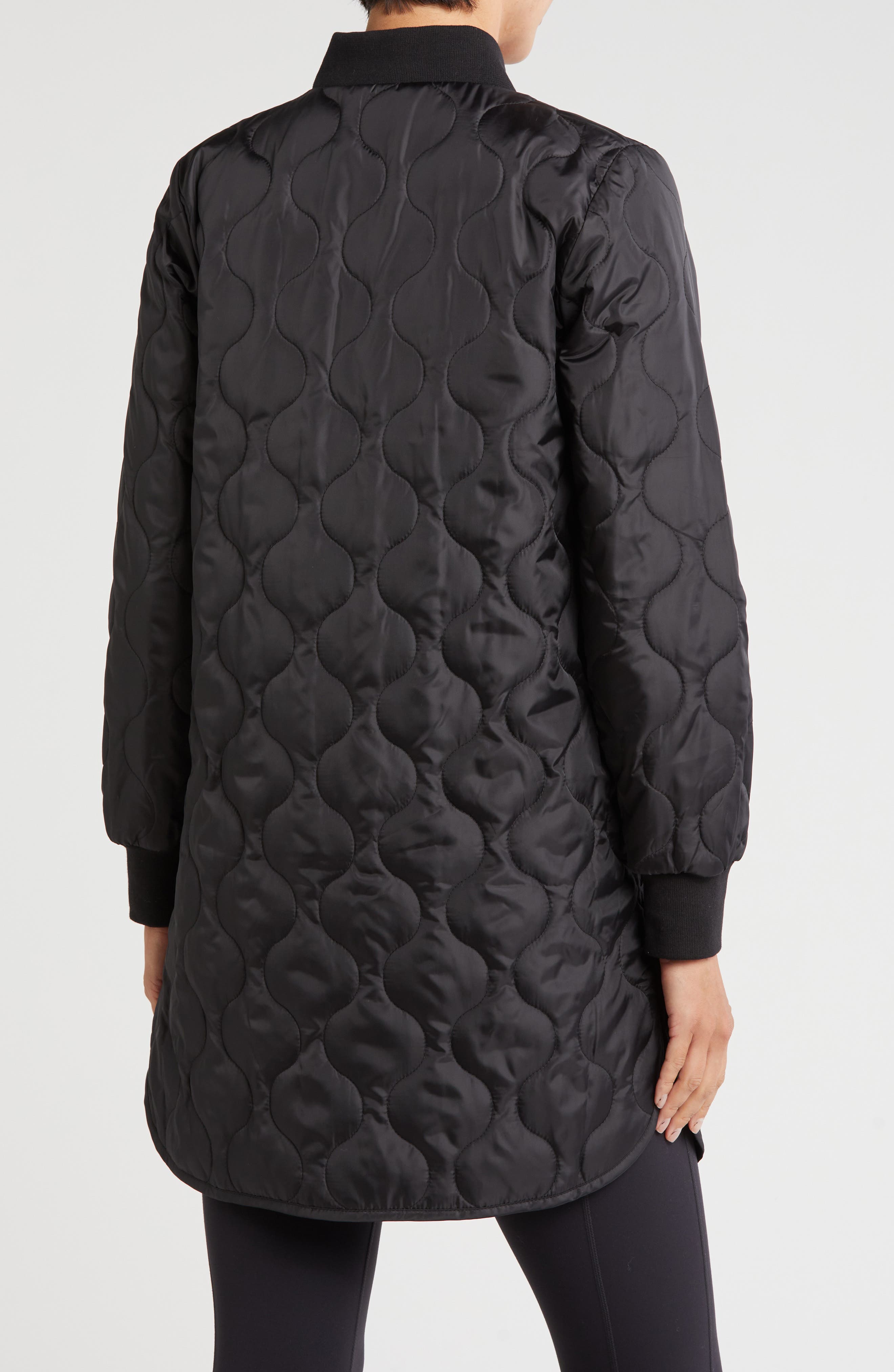 Z by Zella Longline Quilted Jacket | Nordstromrack