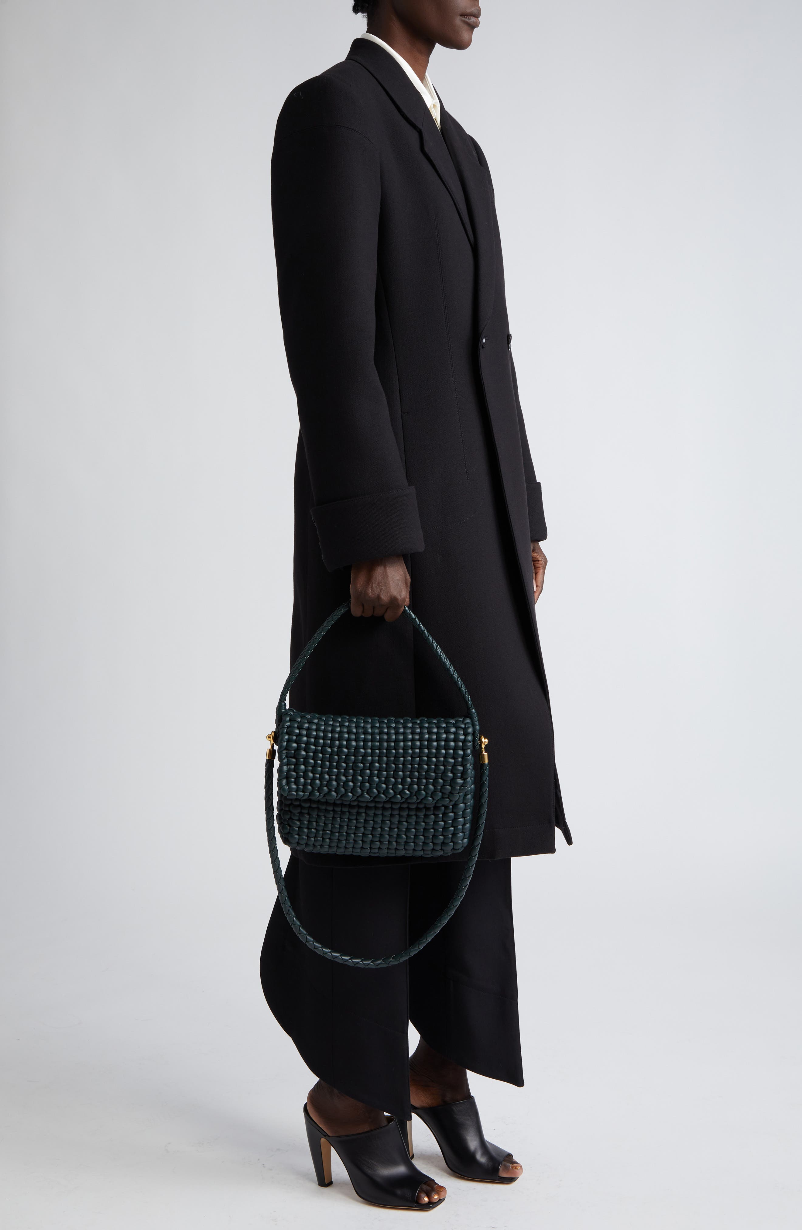 Bottega Veneta Swing Intrecciato Leather Shoulder Bag | Nordstrom